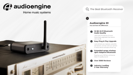 NEW! Audioengine B1 Next Gen Bluetooth Audio Receiver w/ aptX Adaptive ...