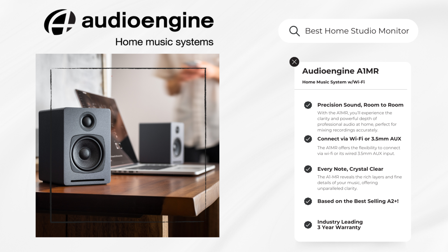 NBC News' Best Computer Speaker of 2024: Audioengine A1-MR — Audioengine